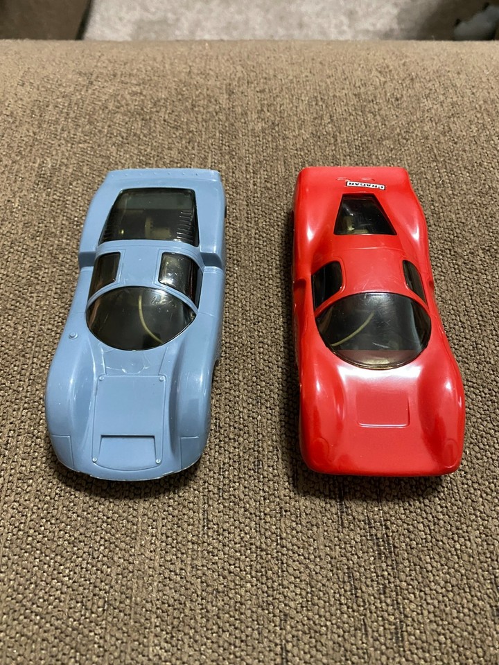 Vintage Eldon Slot Car Curved Track LeMans Special 1/32 Race Set 1968 ...