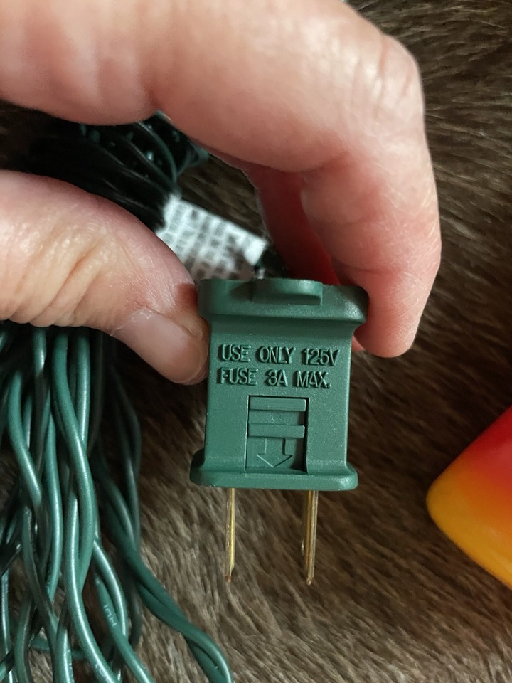 Vintage LOT OF 3 Halloween Blow Mold Candy Corn STRING of 10 Lights ...