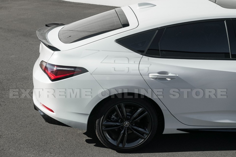 For 23-Up Acura Integra | JDM Glossy Black Extended Rear Trunk Wing ...