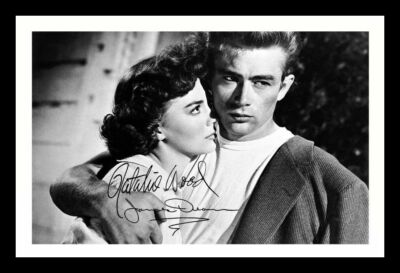 James Dean & Natalie Wood Autograph Signed & Framed Photo | eBay