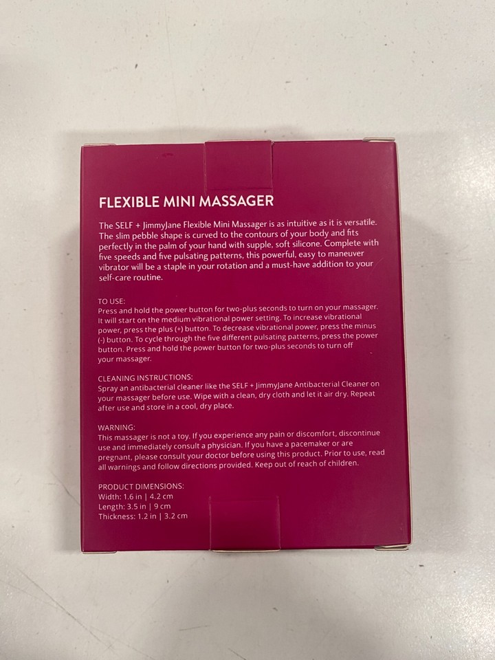SELF + Jimmy Jane Flexible Mini Massager | Waterproof , Hygienic ...