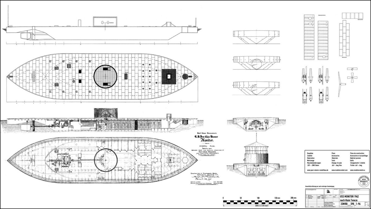 Uss Monitor Blueprints Notes On Digital Modeling | Dead Confederates,