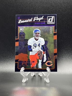 2016 Panini Donruss Leonard Floyd #330 Season Stat Line Rookie Card #’D ...