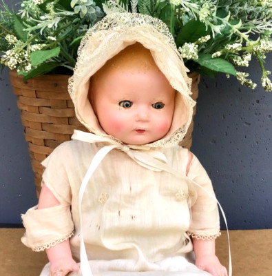 RARE - 1920s Louis Wolfe & Co. 18 Inch Antique Doll With Musical ...