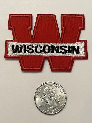 UNIVERSITY OF Wisconsin Badgers Vintage Embroidered Iron on Patch 2.5 ...