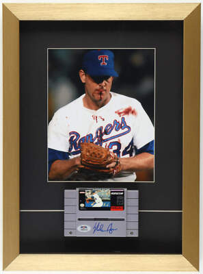 Nolan Ryan Signed Custom Framed Video Game Display (PSA) | eBay