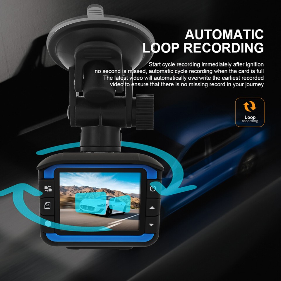 HD Anti Radar Laser Speed Detector Car DVR Recorder Video Dash Camera ...