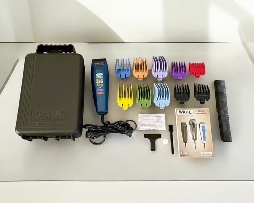 Wahl Home Hair cutting Kit Clippers Cutting Razor Trim Guards Corded ...