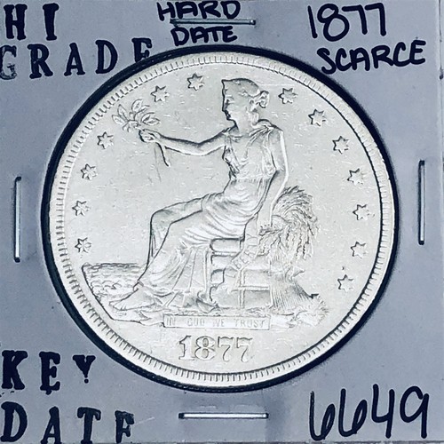 1877 P TRADE SILVER DOLLAR HI GRADE U.S. MINT RARE KEY COIN 6649 | eBay