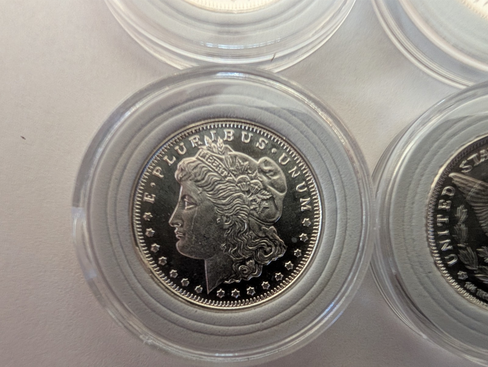 Morgan Dollar Design 1/4 Oz Silver Rounds .999 Pure HM Mint Lot of 4 ...