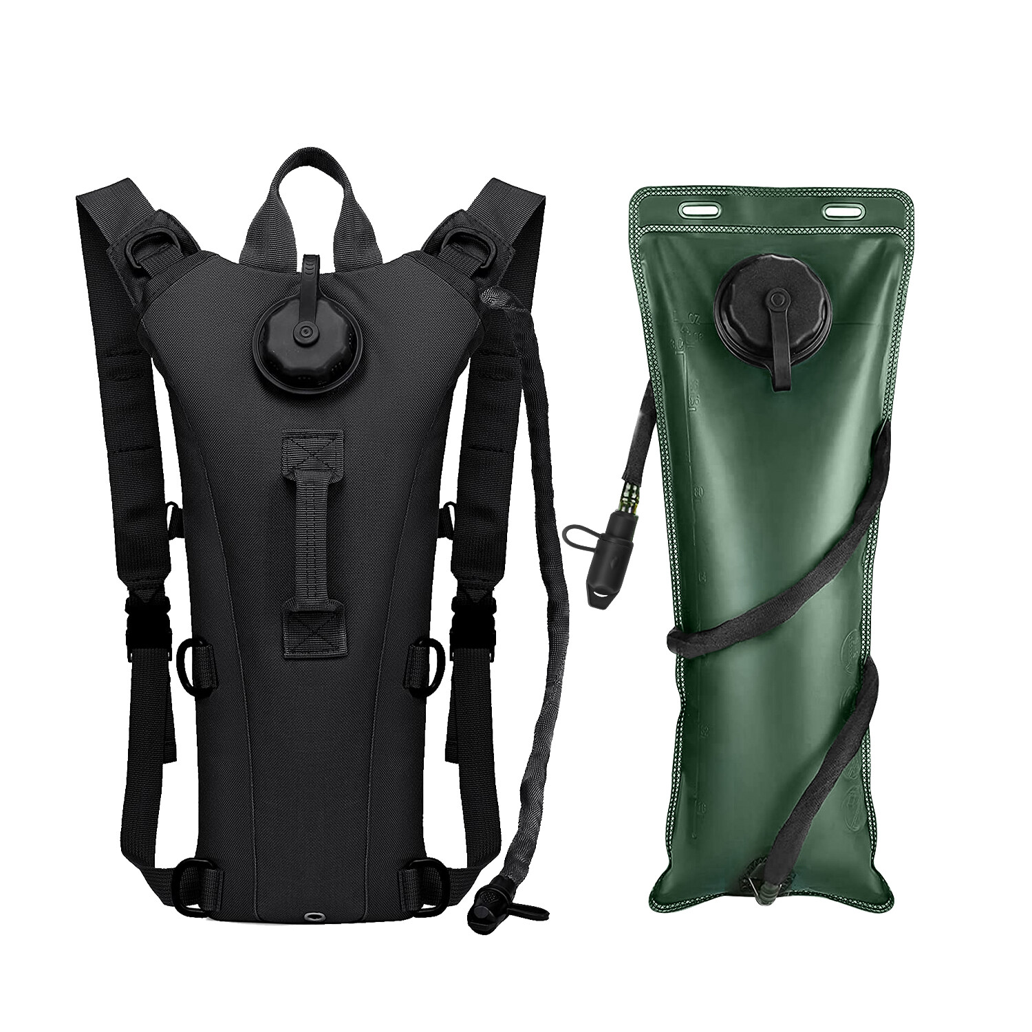 Sporting Backpack W/ 3L Water Bladder Bag Hydration Pack for Outdoor ...