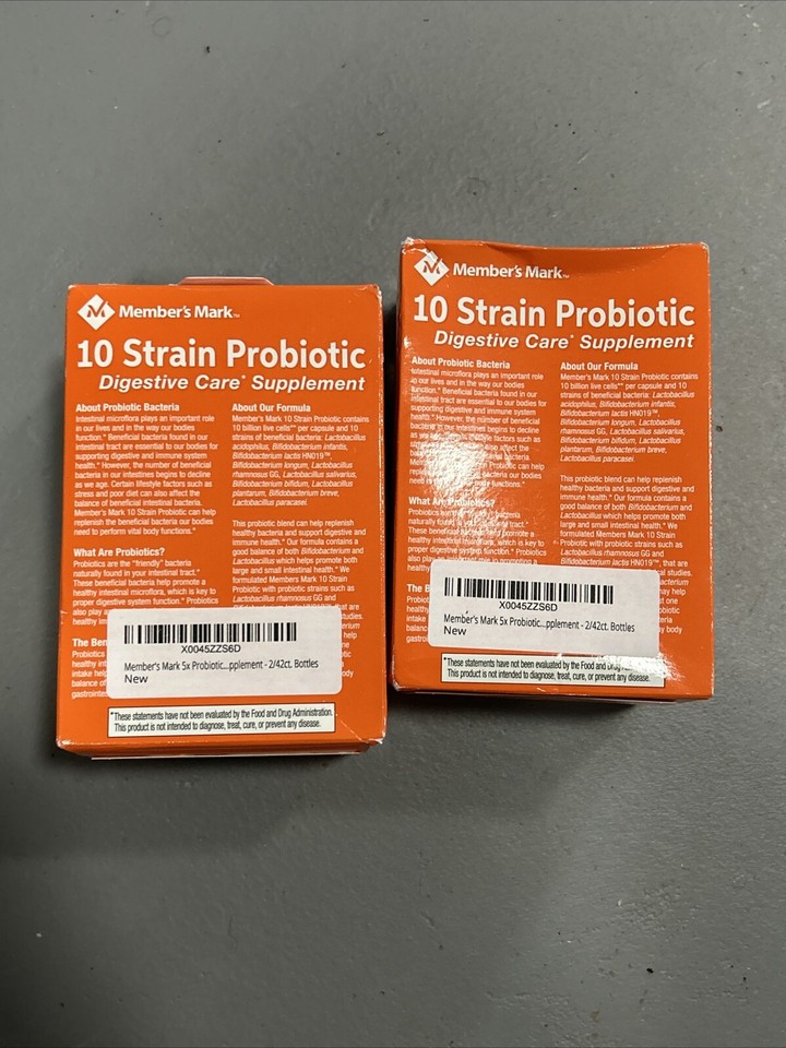 Member's Mark 10 Strain Probiotic (84 ct.) EXP 06/25 Lot Of 2 ...