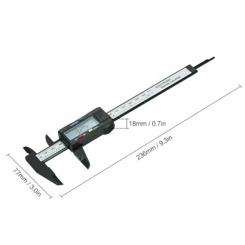 Digital Caliper Vernier Micrometer Electronic Ruler Gauge Meter ...