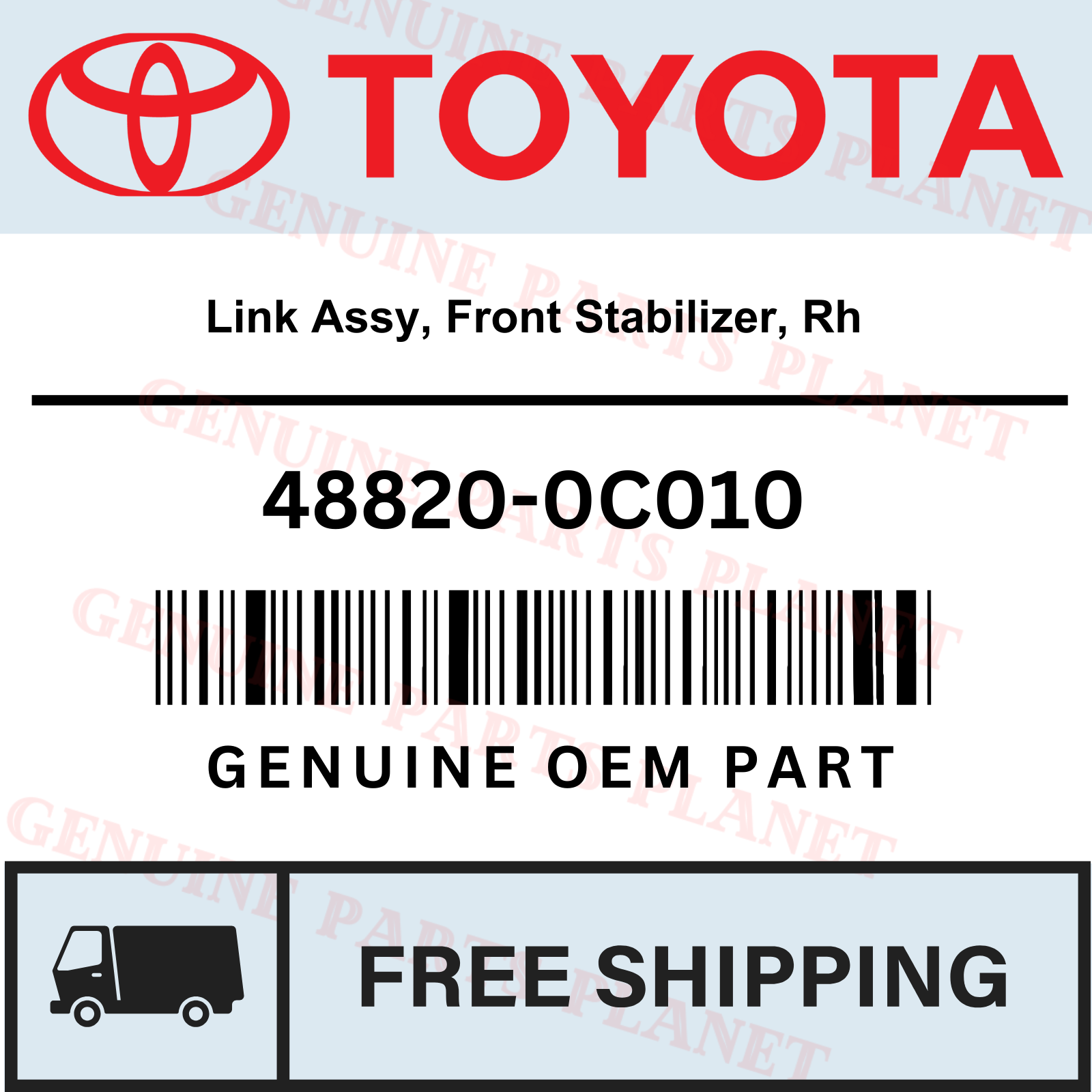 OEM GENUINE TOYOTA TUNDRA 07-22 Link Assy, Front Stabilizer, Rh - 48820 ...