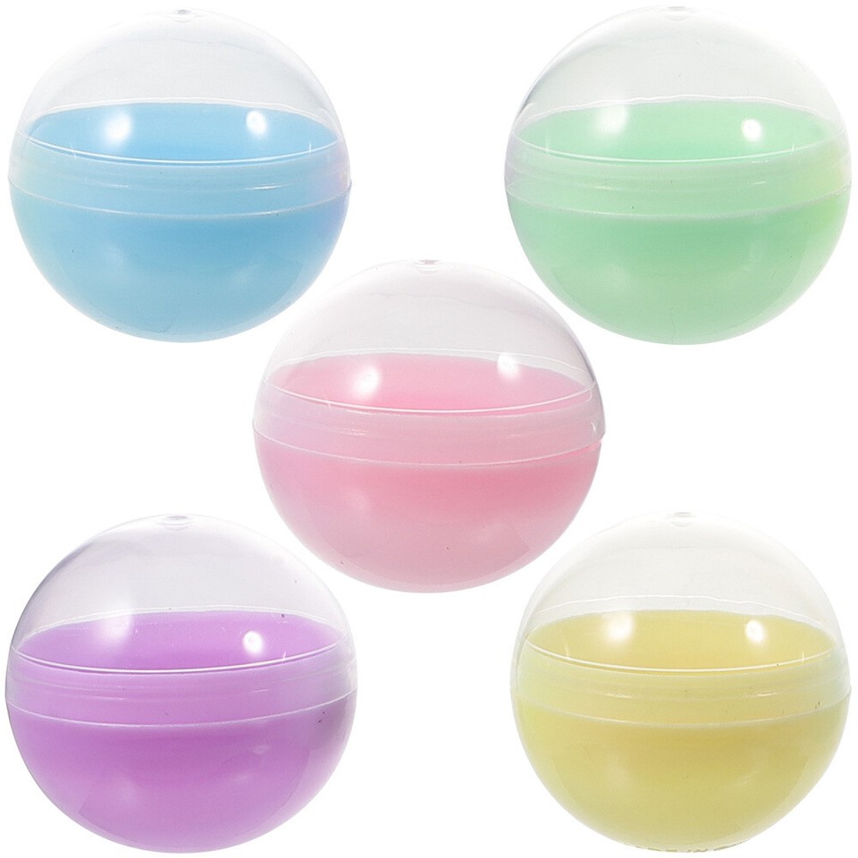 50pcs Fillable Round Ball Toy Multi-purpose Twisted Round Balls ...