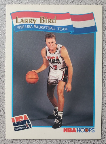1991-92 NBA Hoops LARRY BIRD USA Olympic Basketball Card #52 Celtics ...