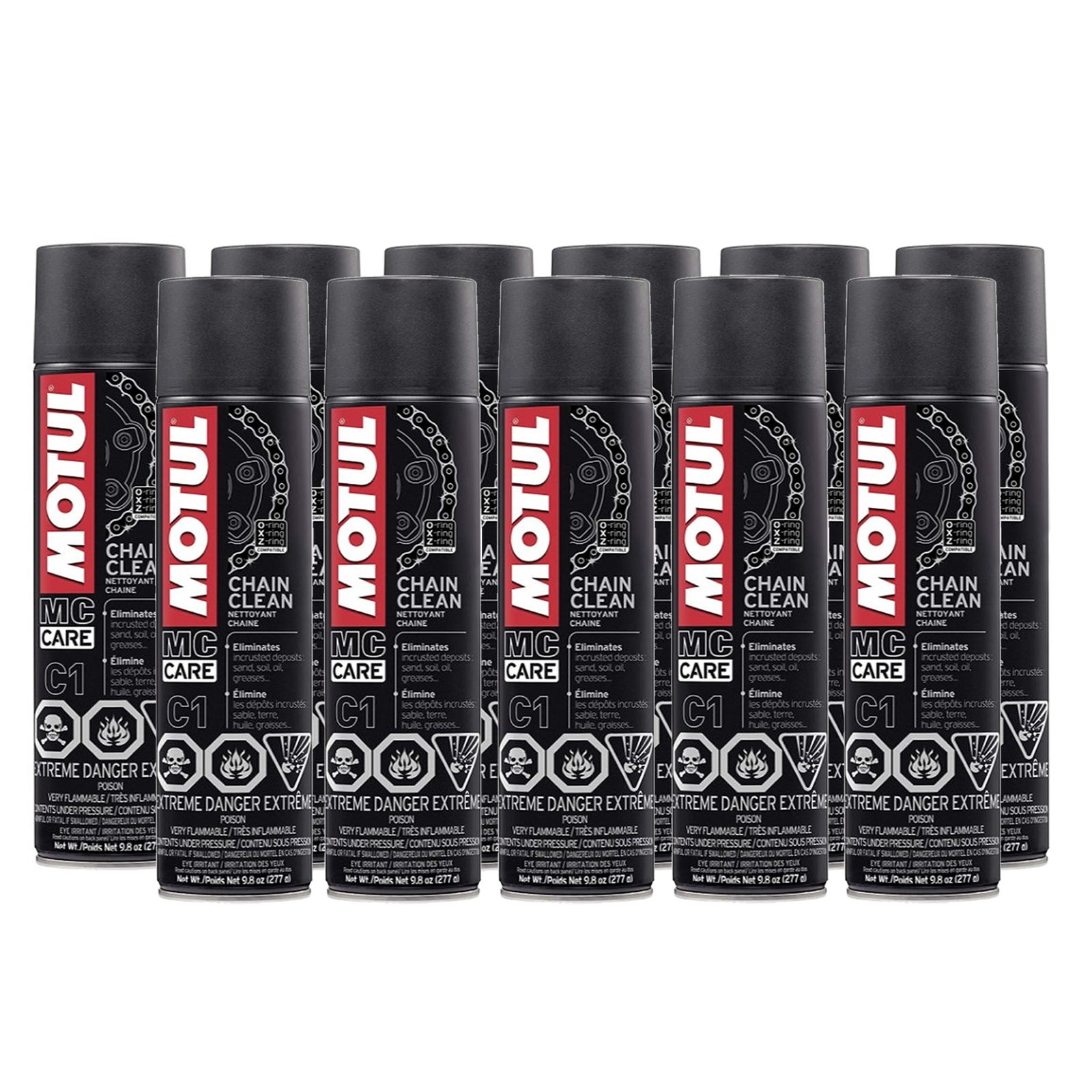 Motul Set of 11 MC Care C1 Chain Cleaners 103243 O, X & Z-Ring ...