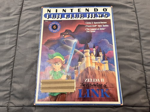 Nintendo Fun Club News Vol 2 Number 6 (April/May 1988) Zelda II Link | eBay