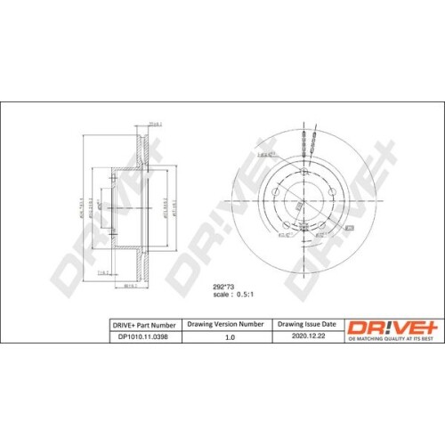 Dr!ve+ Disque de frein pour BMW DP1010.11.0398 | eBay