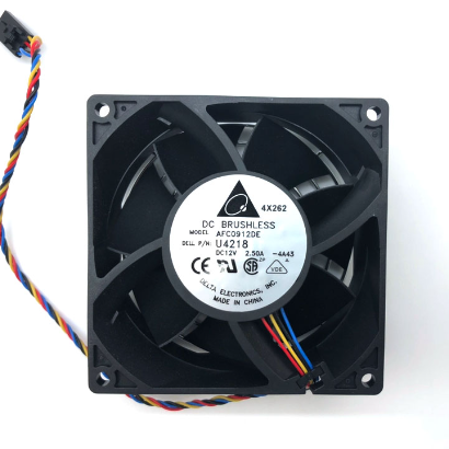 Delta Electronics DC12V 2.50A 92x38mm DC Brushless Fan AFC0912DE Dell ...