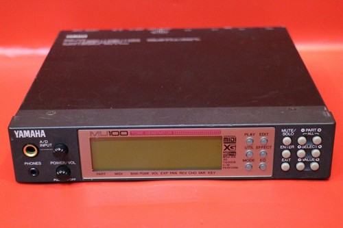 USED YAMAHA MU 100 Tone Generator Rack Synthesizer MIDI Sound Module ...