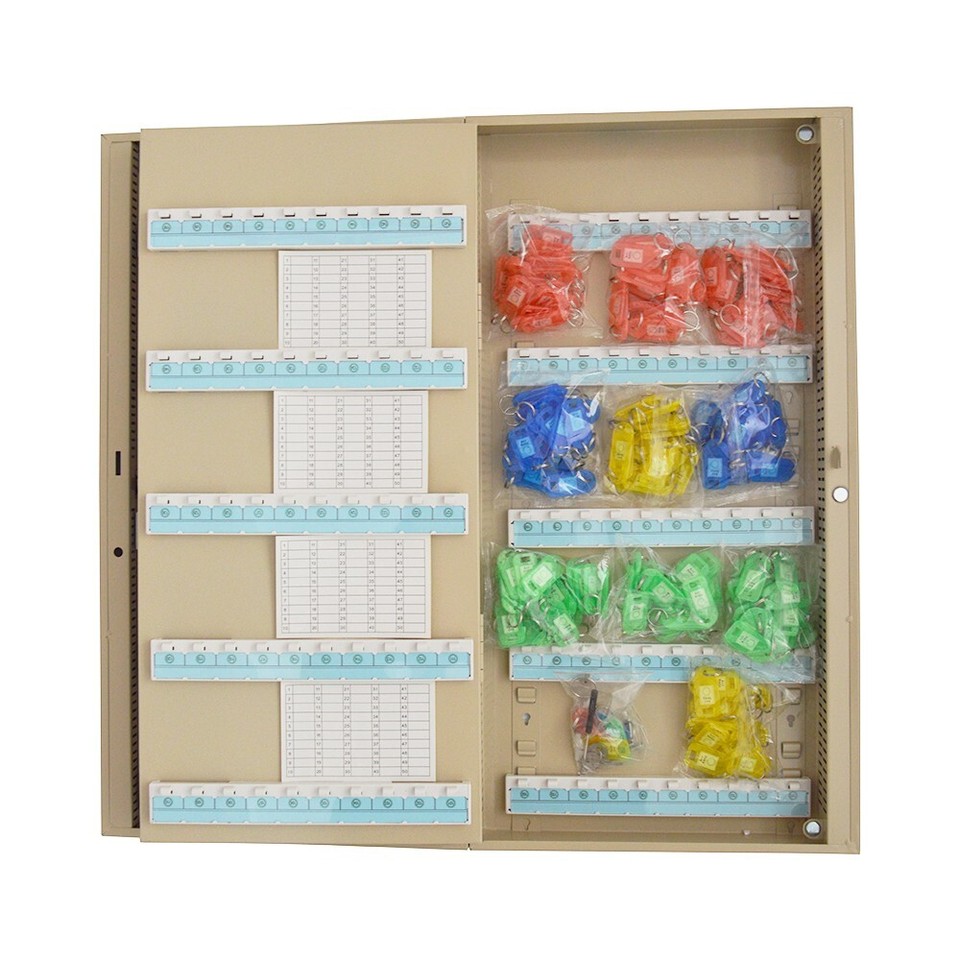 200 Hooks Wall Mount Key Beige Cabinet Storage Iron Steel Key Box With ...