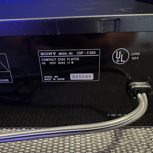 Sony CDP-C900 10 Disc CD Changer Jukebox Music Stereo HiFi *NO REMOTE ...