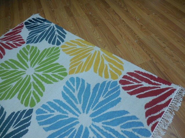 Turkish Oushak Rug, Flat Weave Kilim Rug, Handmade Bohemian Rug, 4x6 Ft ...