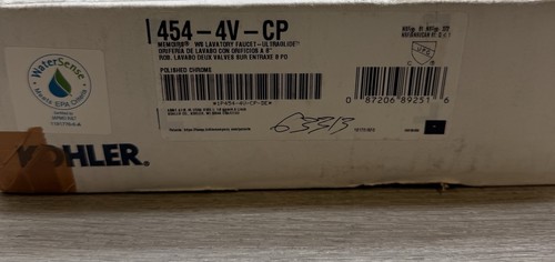 Kohler K-454-4V-CP Widespread Lavatory Faucet with Pop-Up Drain ...