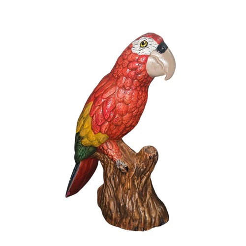 Resin Colorful Parrot Statue 12 1/4"H Decorative Decor | eBay