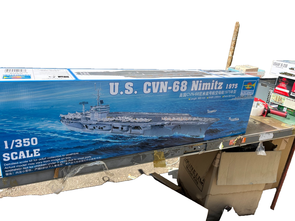 TRUMPETER # 05605 1/350th SCALE USS NIMITZ CVN-68 AIRCRAFT CARRIER ...