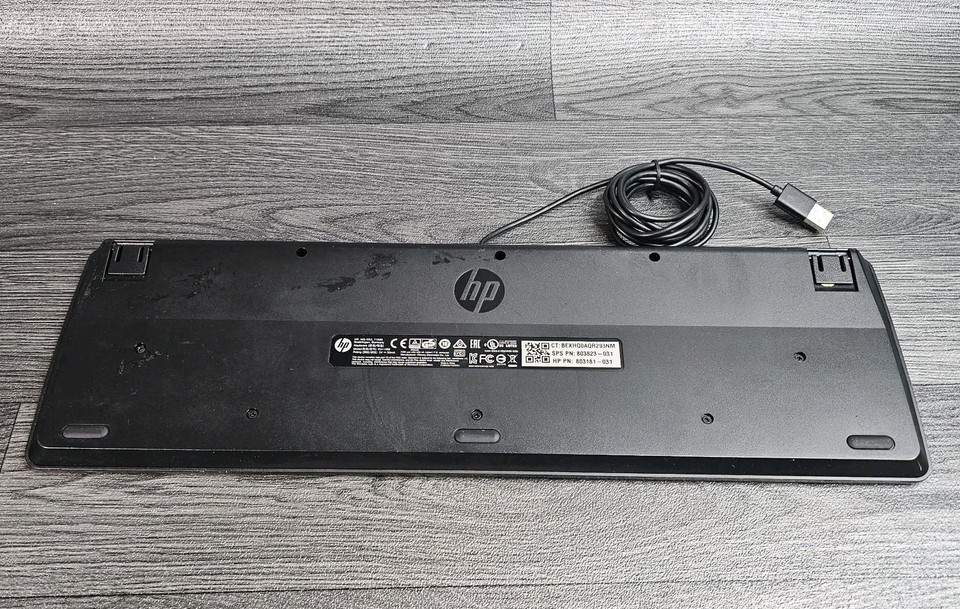 HP Slim Keyboard USB Wired P HQ-TRE 71025 Keyboard UK Layout Working ...