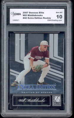 2011 Will Middlebrooks Donruss Elite Rookie Gem Mint 10 #42 | eBay