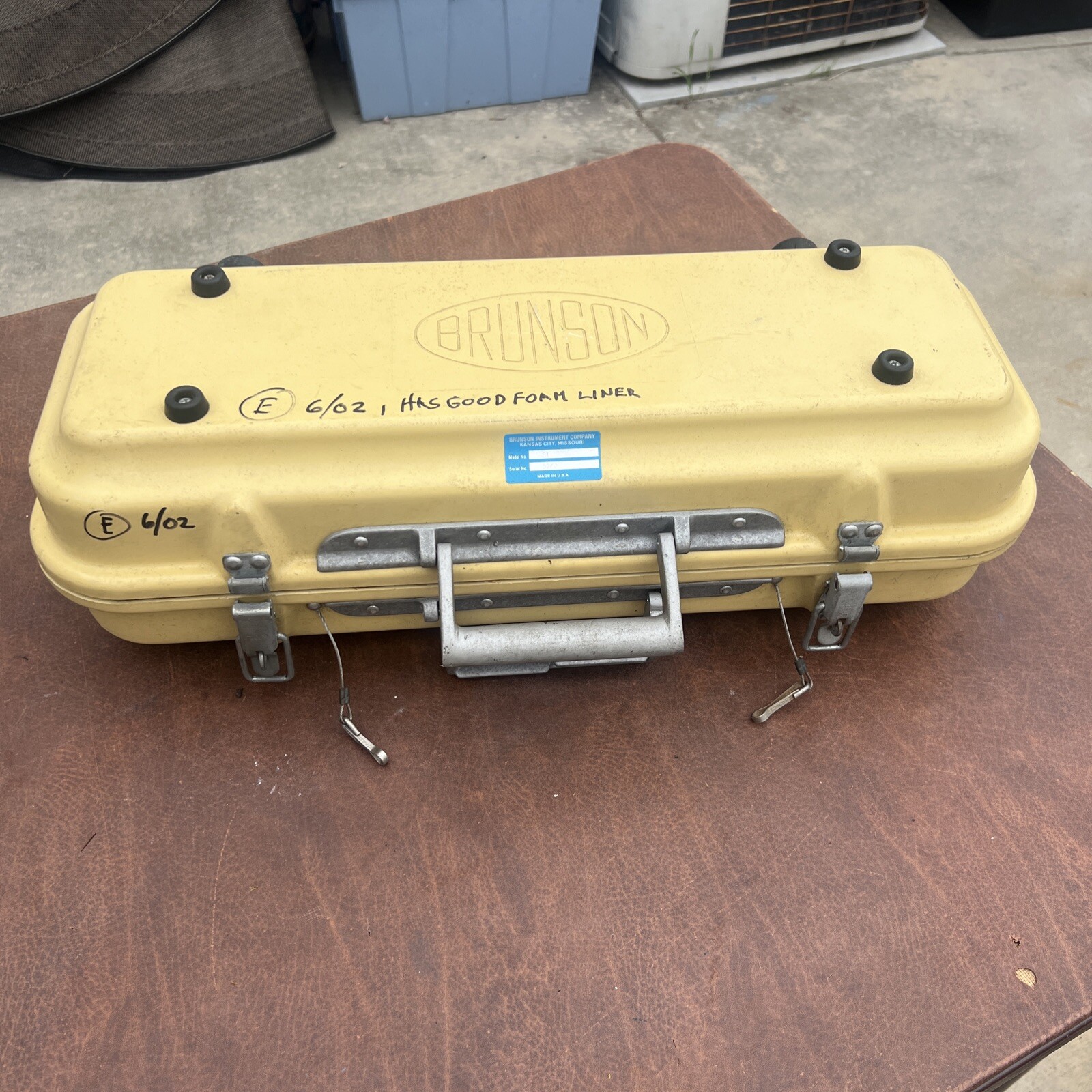 BRUNSON INSTRUMENT TELESCOPIC TRANSIT SQUARE —CASE ONLY- | eBay