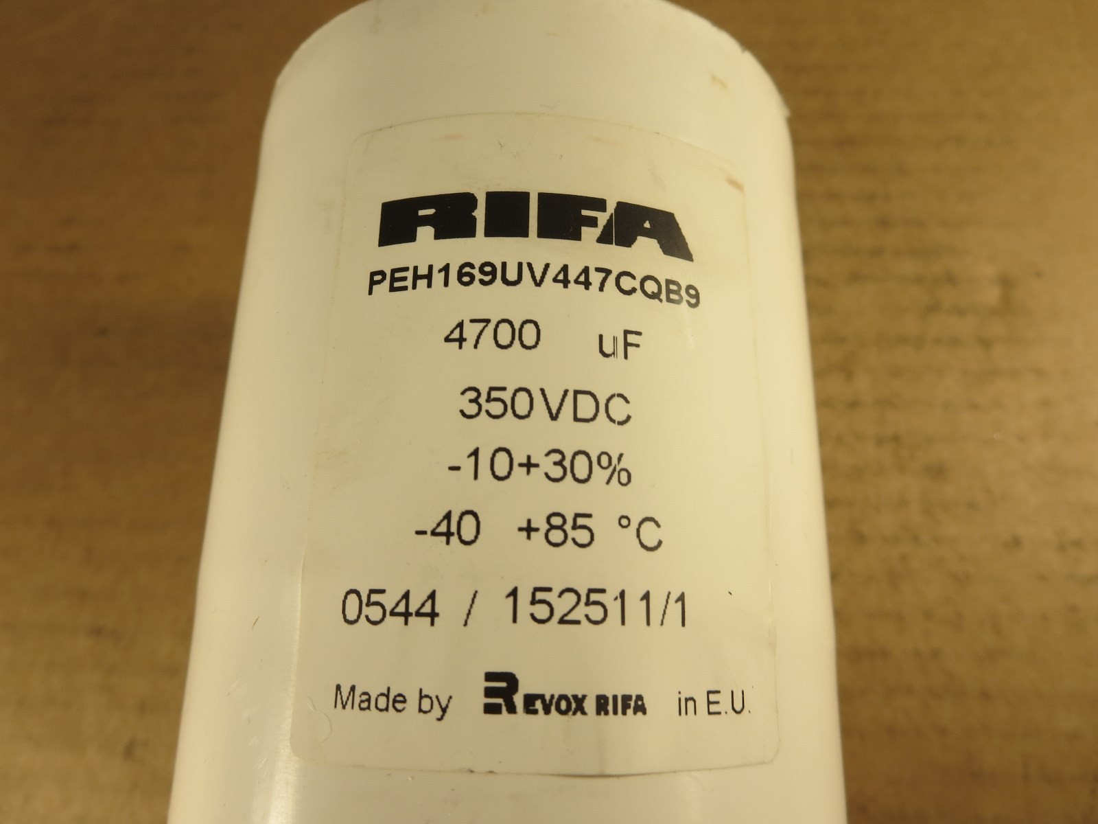 Rifa, PEH169UV447CQB9, Capacitor, 4700 uf, 350 VDC | eBay
