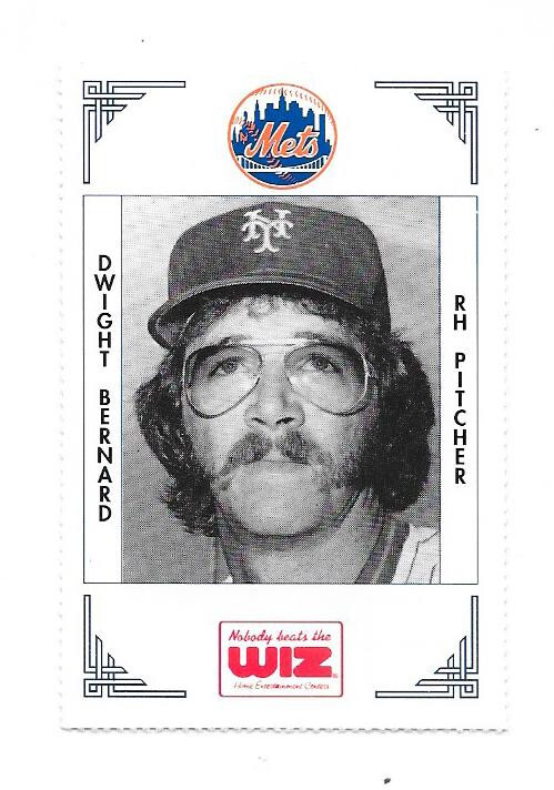 DWIGHT BERNARD 1991 METS THE WIZ # 35 NEW YORK METS **FREE SHIPPING ...