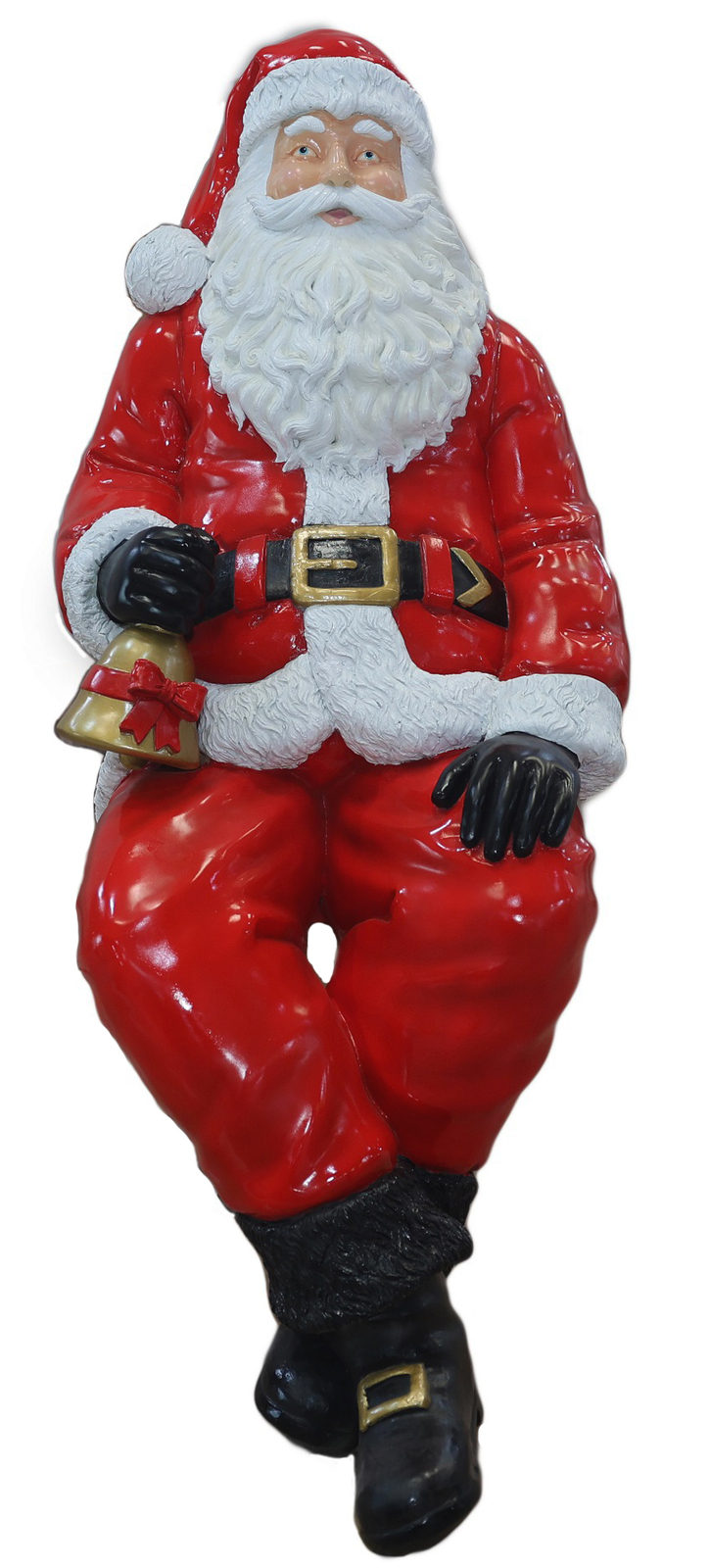 Large Santa Claus Statue Sitting Christmas Decor Indoor Outdoor | eBay