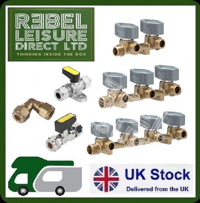 8mm Truma VK Gas Manifolds & Isolation Taps for Motorhome/Caravan ...