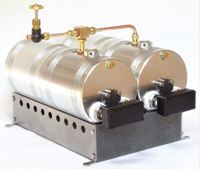 Live Steam - Horizontal Duplex Electric Model Steam Engine Boiler Kit ...