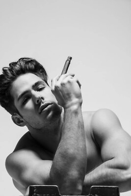 [K041] Male Model Showing Off Body Fine Art Hunky Physique MATTE OR GLOSS OPTION | eBay