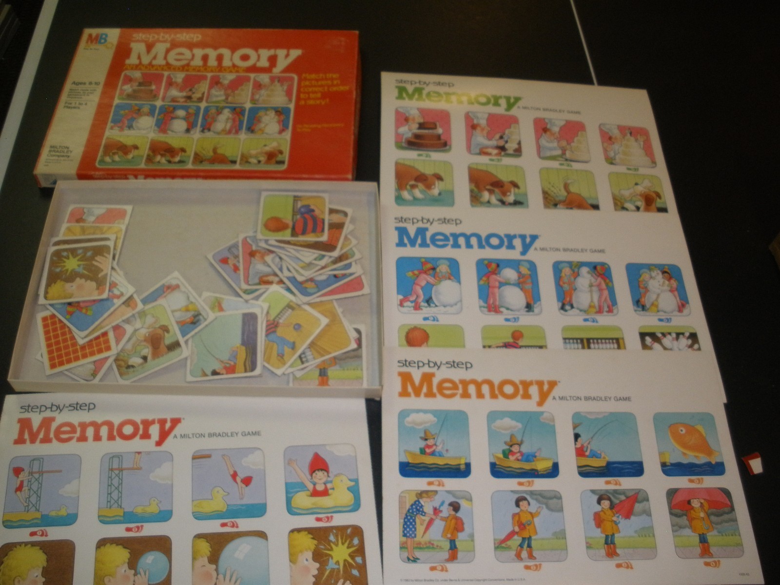 STEP-BY-STEP MEMORY ADVANCED GAME 1983 Milton Bradley complete | eBay