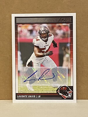 2024 Panini Score LAVONTE DAVID Base Auto [No. 262] - Tampa Bay ...