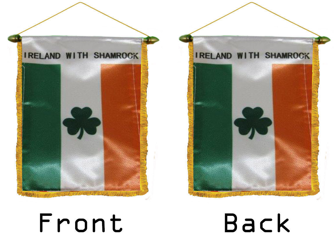 Irish Flag Shamrock Wallpaper