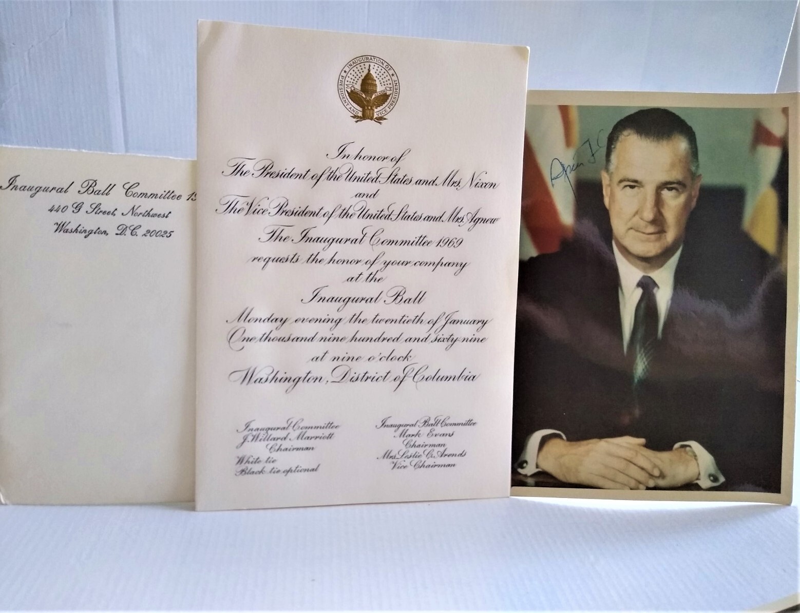 Spiro T Agnew Vice President - Signed Authentic Autograph Picture ...