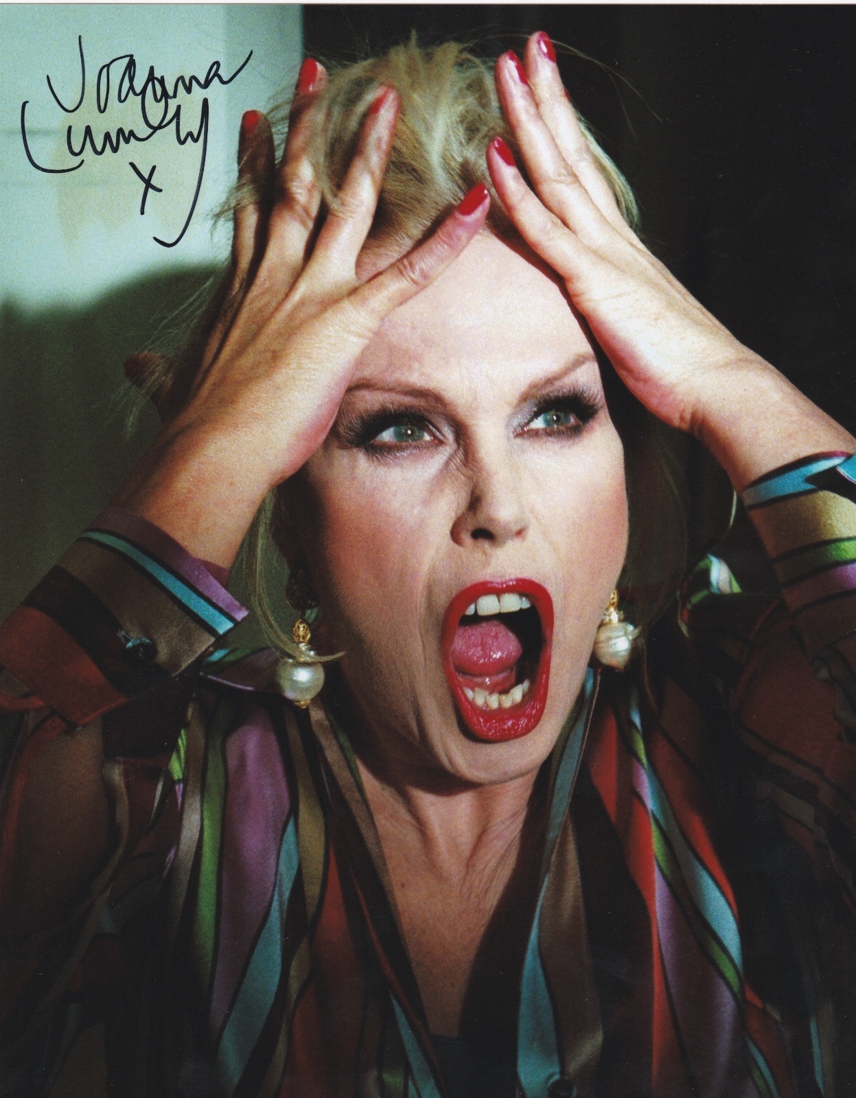 JOANNA LUMLEY SIGNED BRIT 70's 8X10 PHOTO PATSY ABSOLUTELY FABULOUS ...