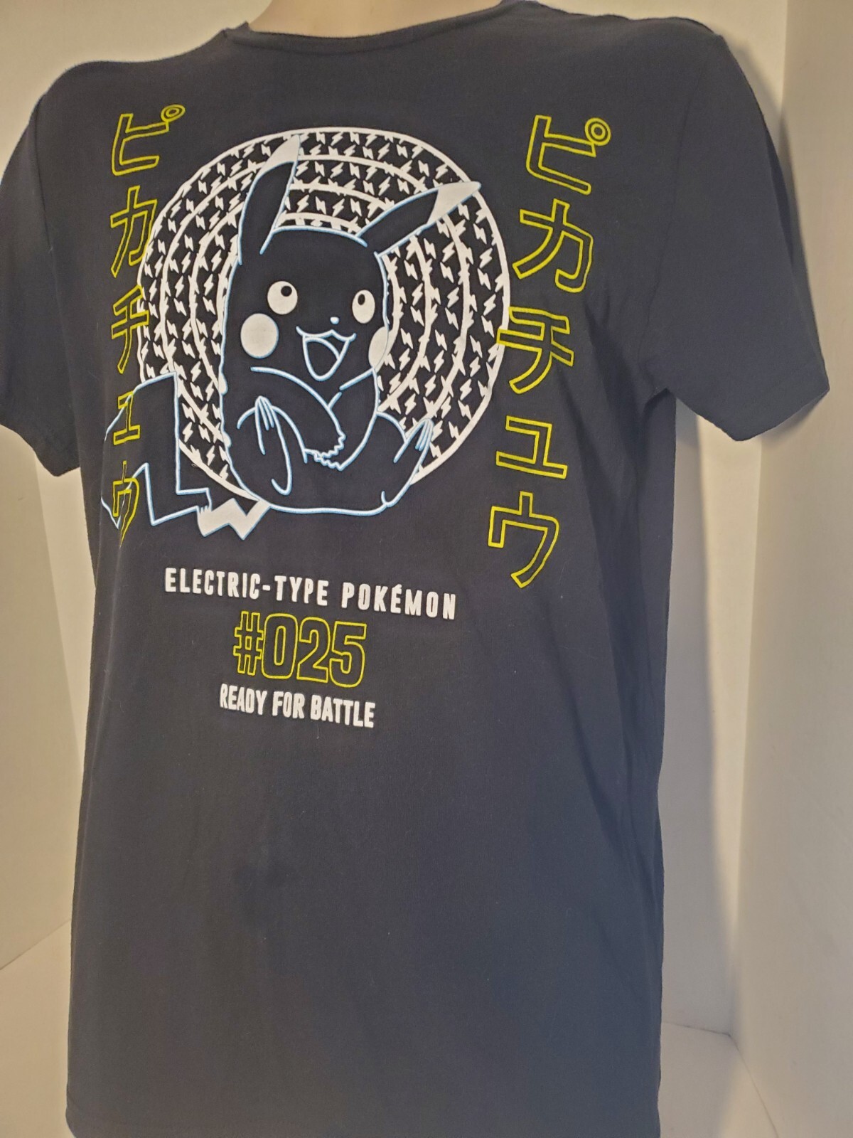 Pokemon Pikachu #025 Number 25 Japanese Text T-shirt … - Gem