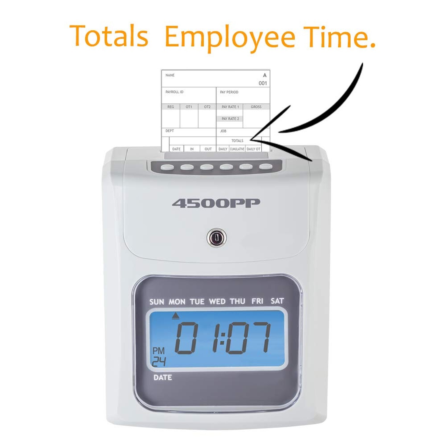 Nile Products 4500PP Calculating Time Clock, Small Business Punch Pak ...