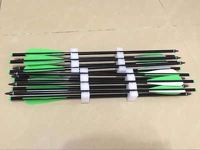 12PK 18 inch crossbow arrow bolt crossbow aluminum arrow with 4" arrow ...