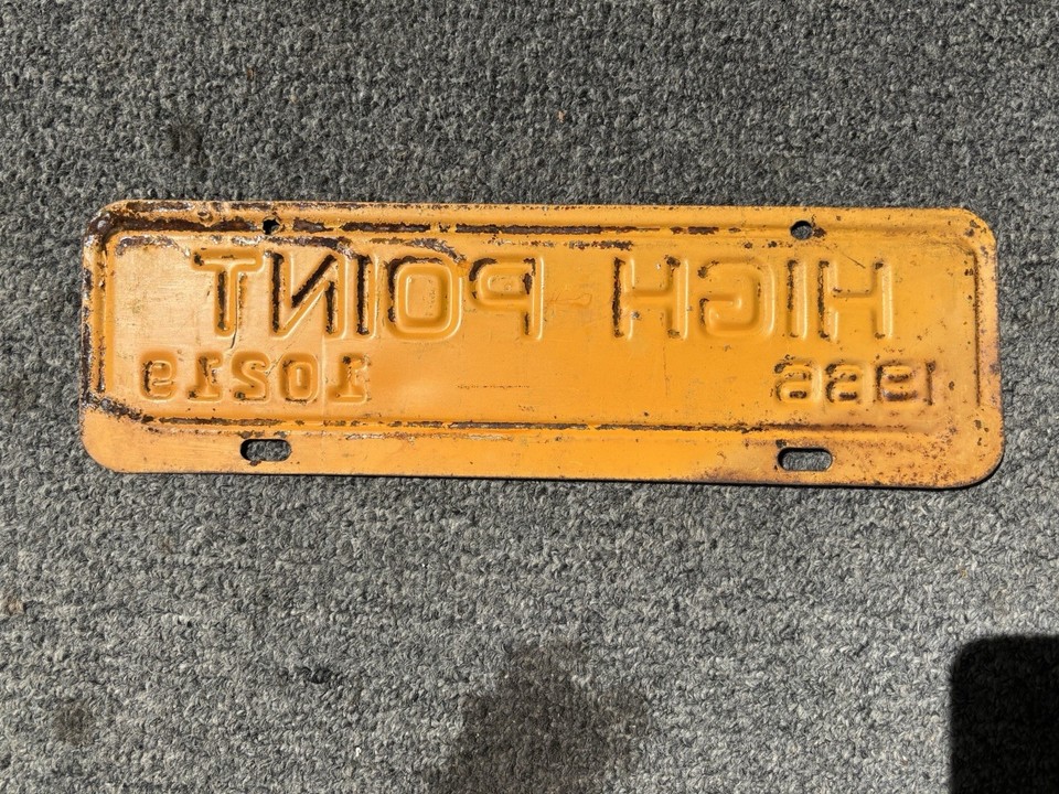 1966 High Point North Carolina City Tag License Plate | eBay