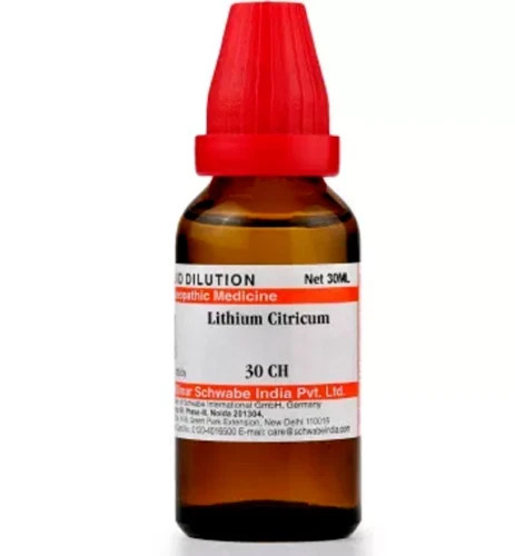 Dr Willmar Schwabe India Lithium Citricum 30 CH Dilution 30 ml ...